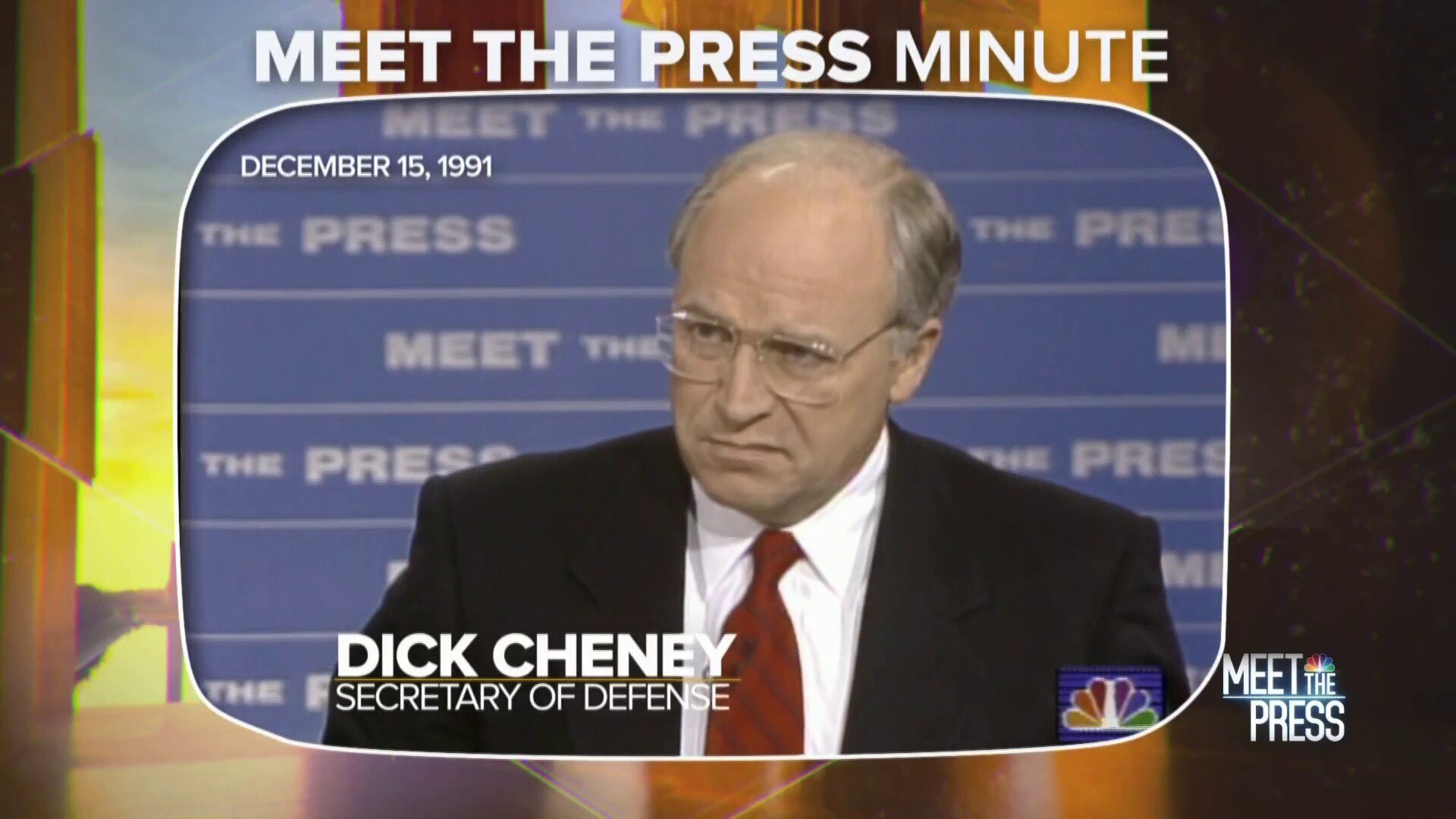 Watch Meet the Press Excerpt: Meet the Press Minute: Cheney warns ...